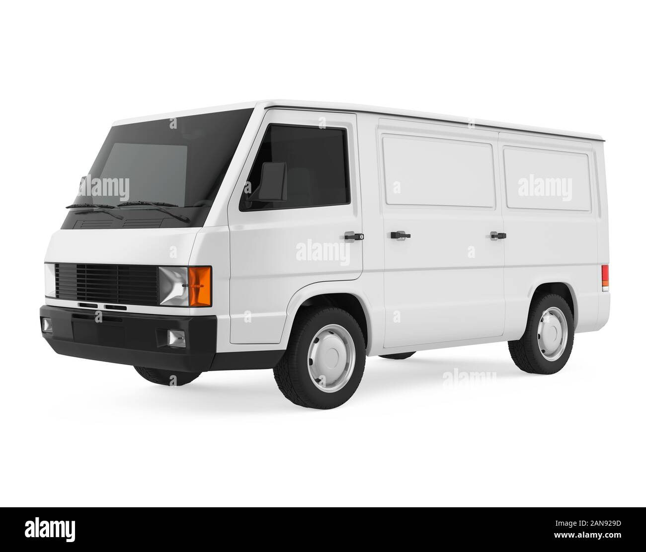 Delivery Van Isolated Stock Photo - Alamy