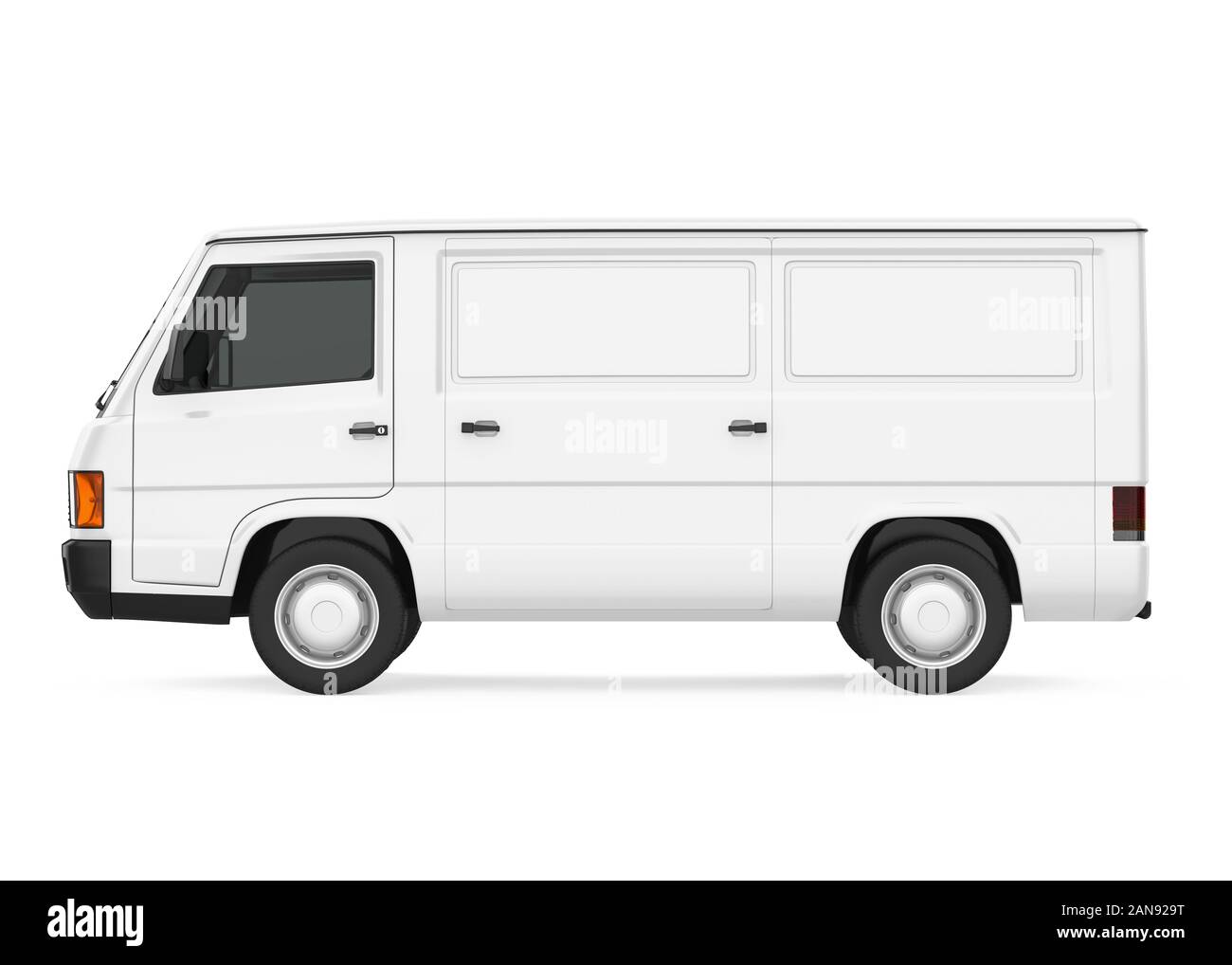 Delivery Van Isolated Stock Photo - Alamy