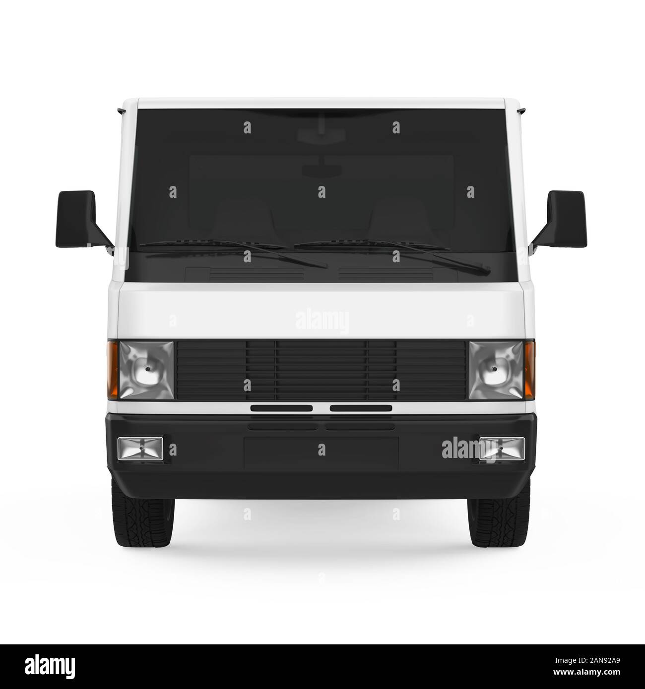 Delivery Van Isolated Stock Photo - Alamy