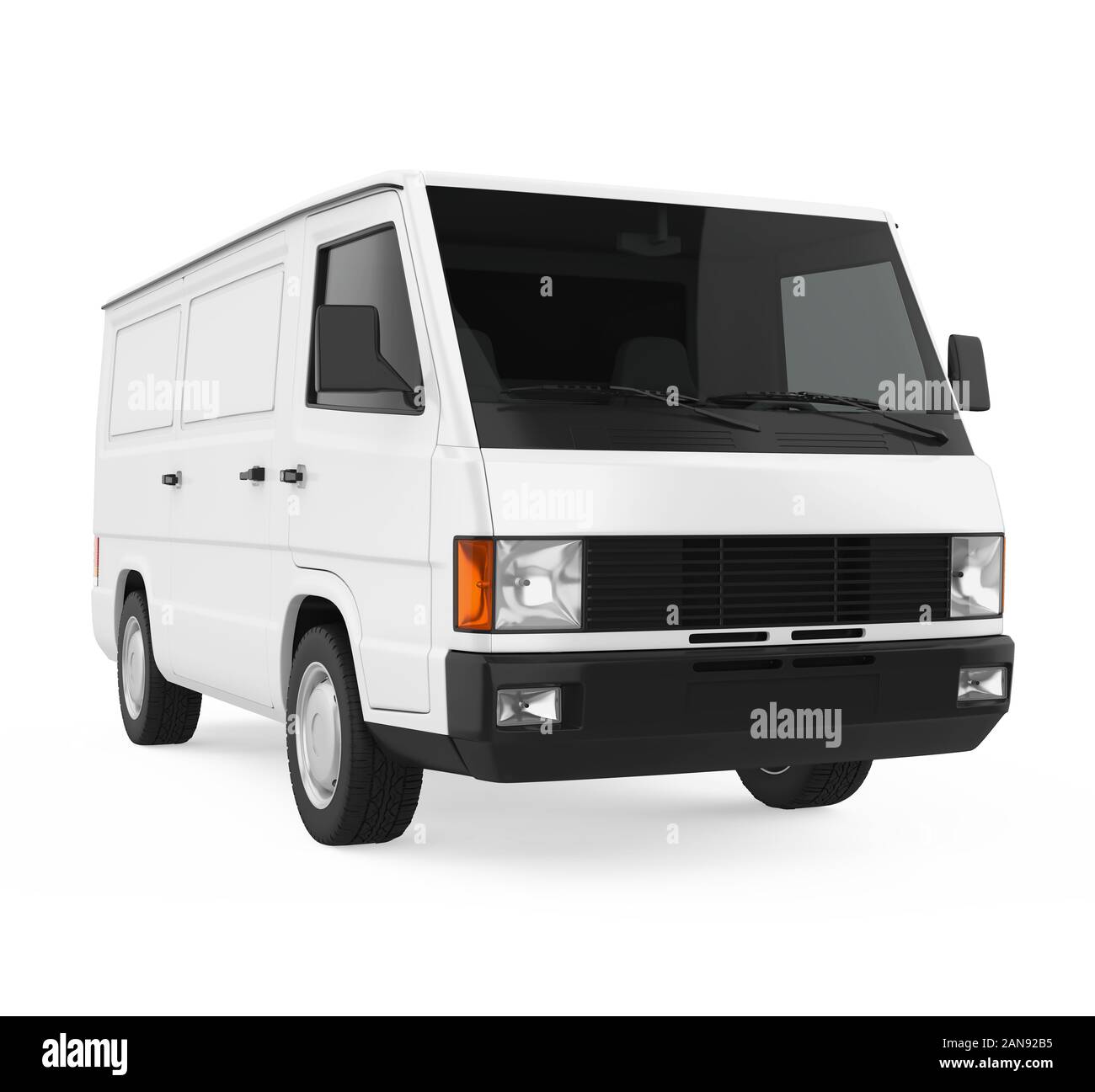 Delivery Van Isolated Stock Photo - Alamy