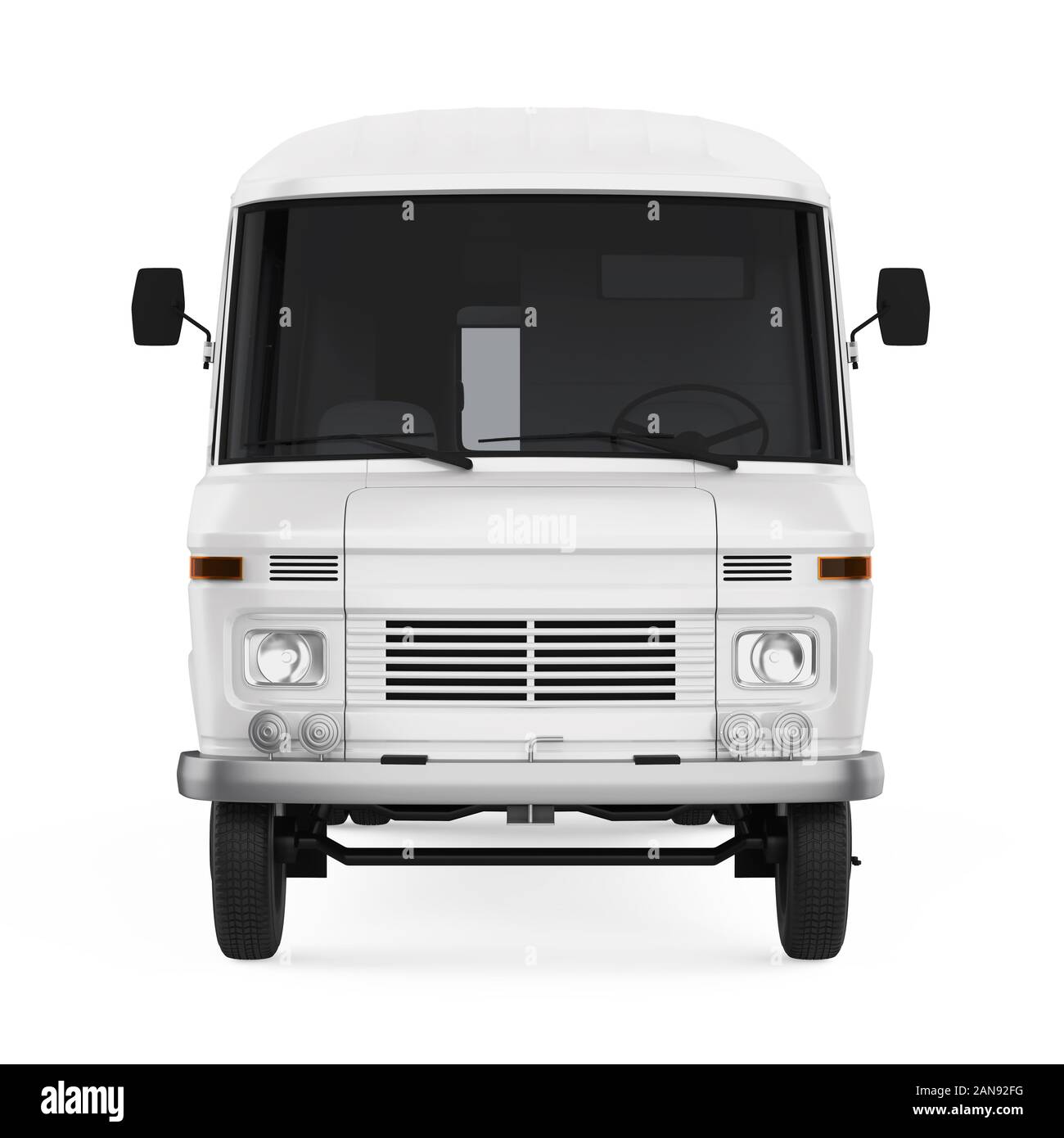 Delivery Van Isolated Stock Photo - Alamy