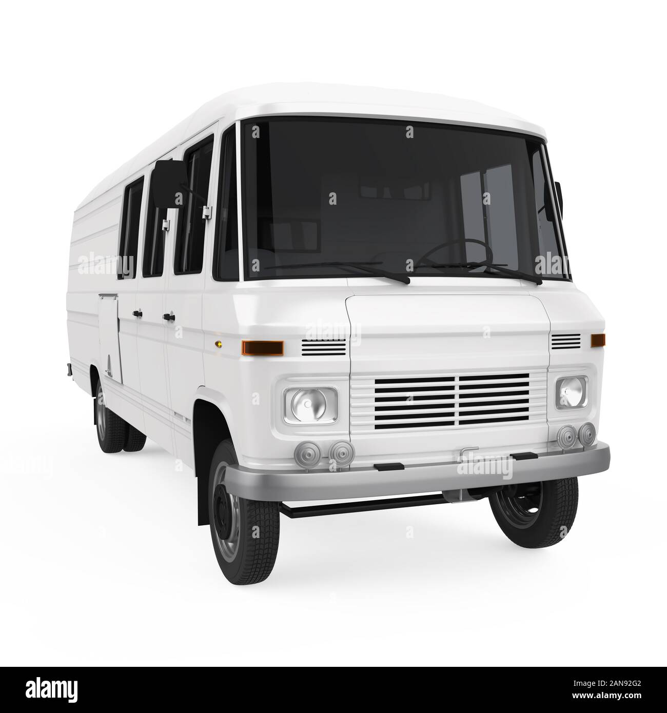 Delivery Van Isolated Stock Photo - Alamy