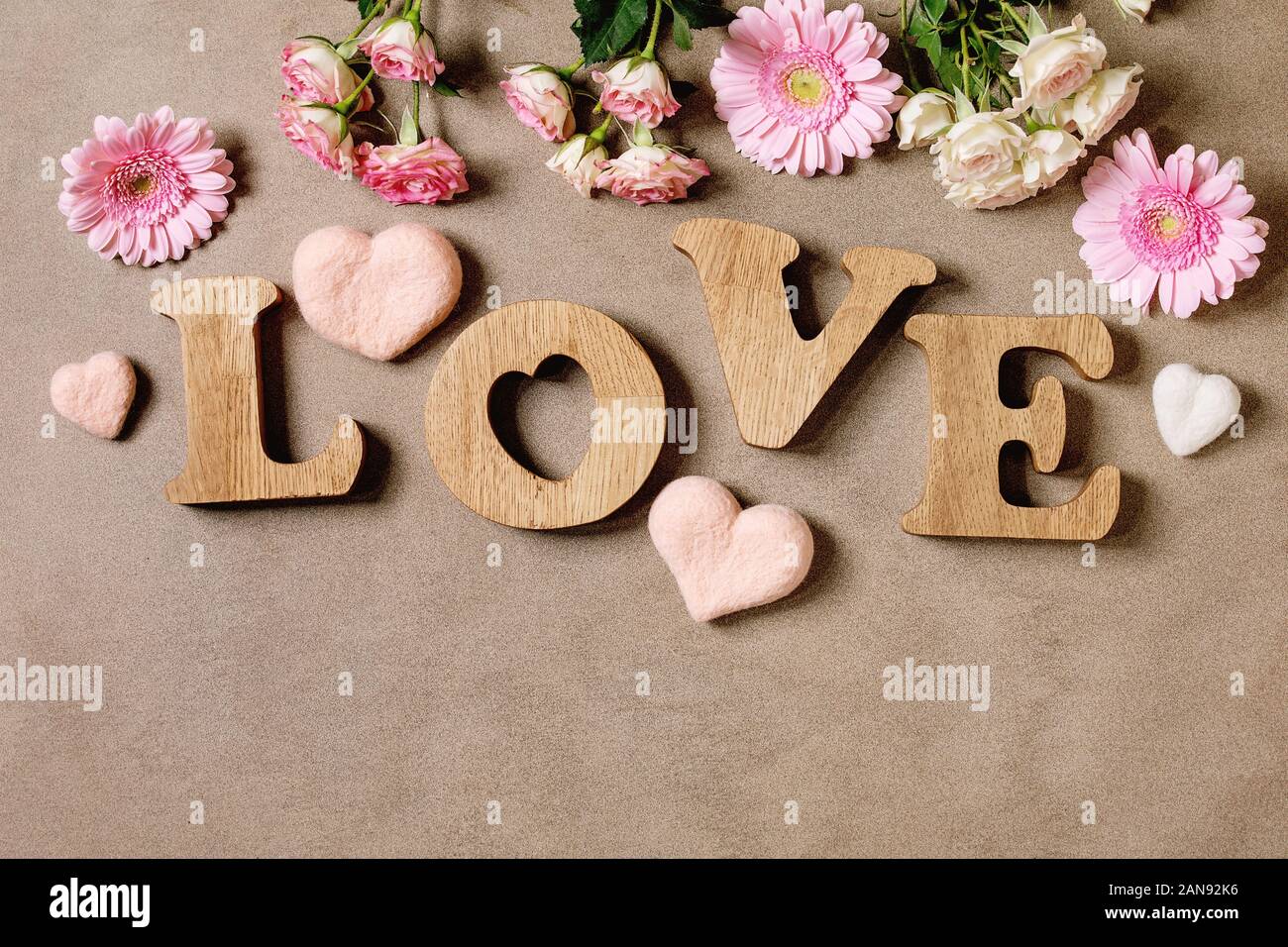Wooden letters love Stock Photo - Alamy