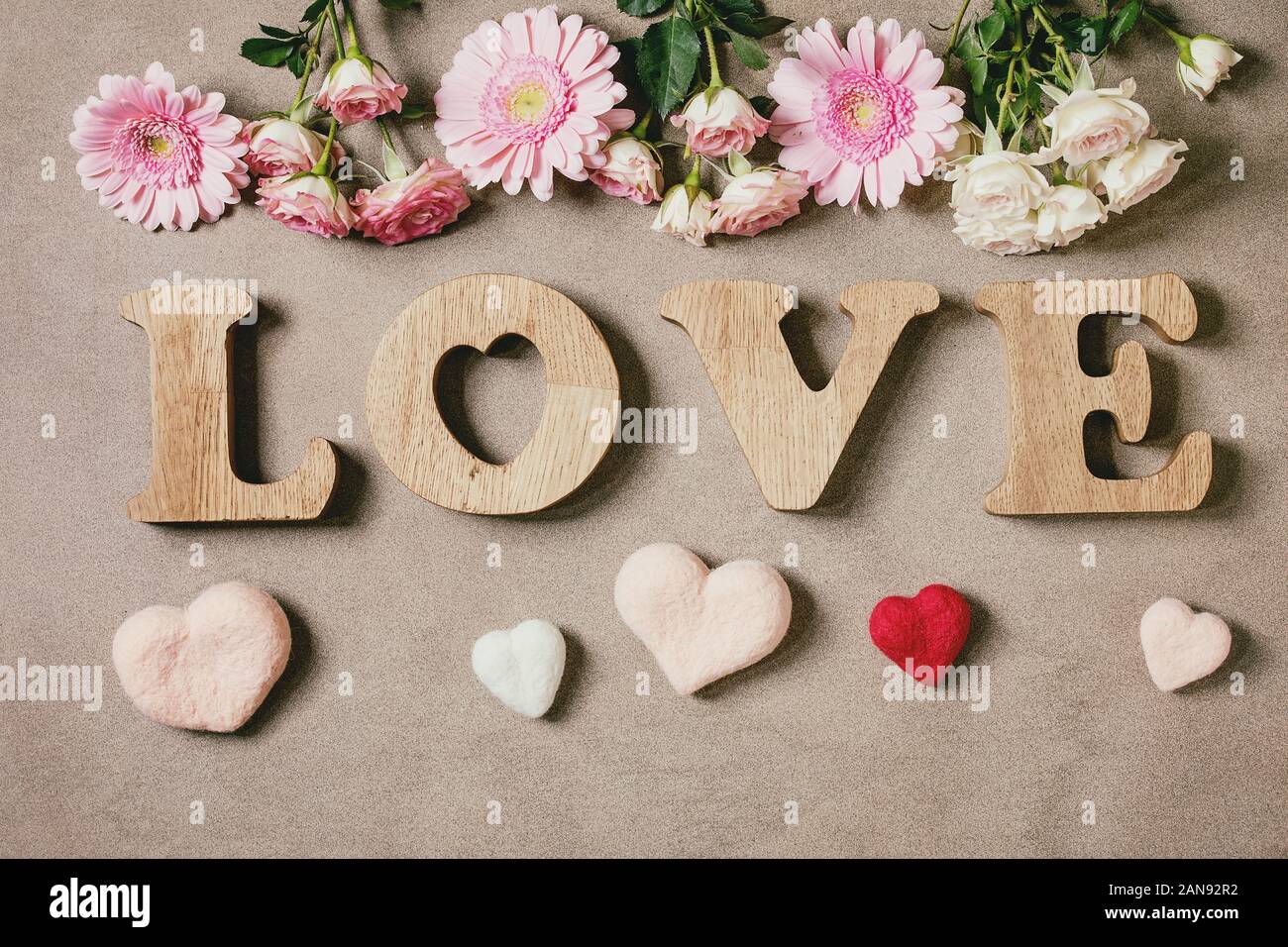 Wooden letters love Stock Photo - Alamy