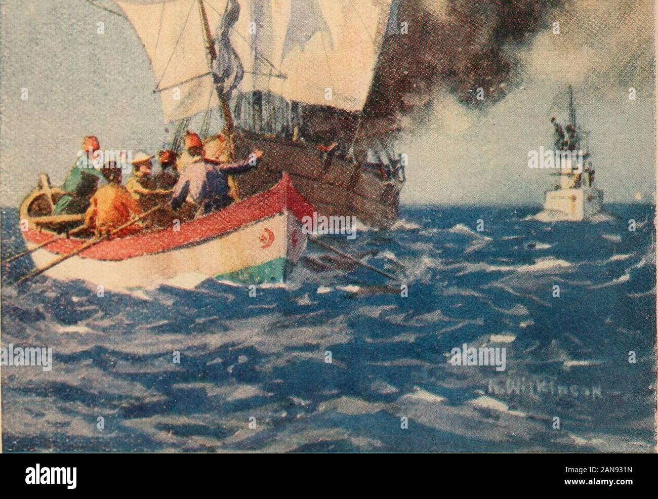 Submarine and anti-submarine . Whose crew abandoned ship and then all ...