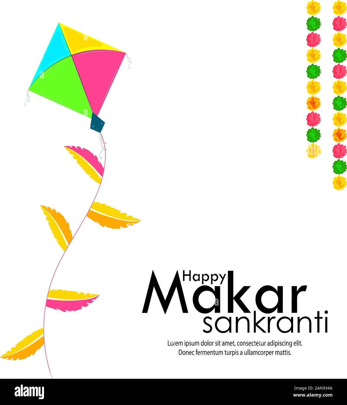 Modern and Creative Happy Makar Sankranti Festival Backgrounds Stock ...