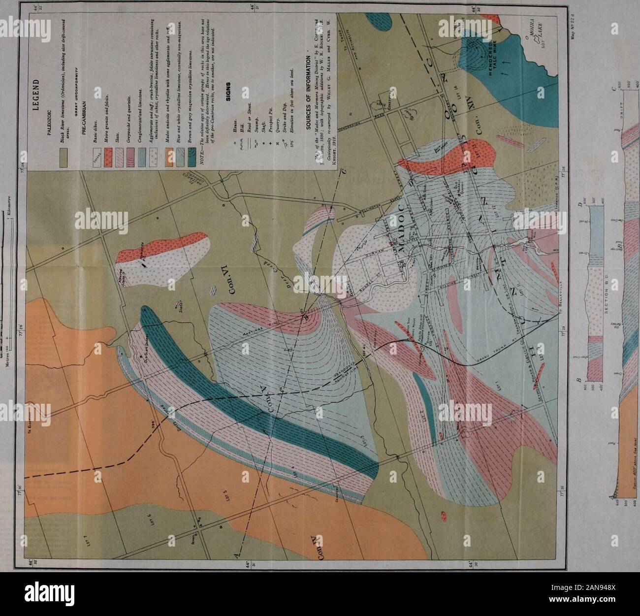 Map of huntingdon hi-res stock photography and images - Alamy