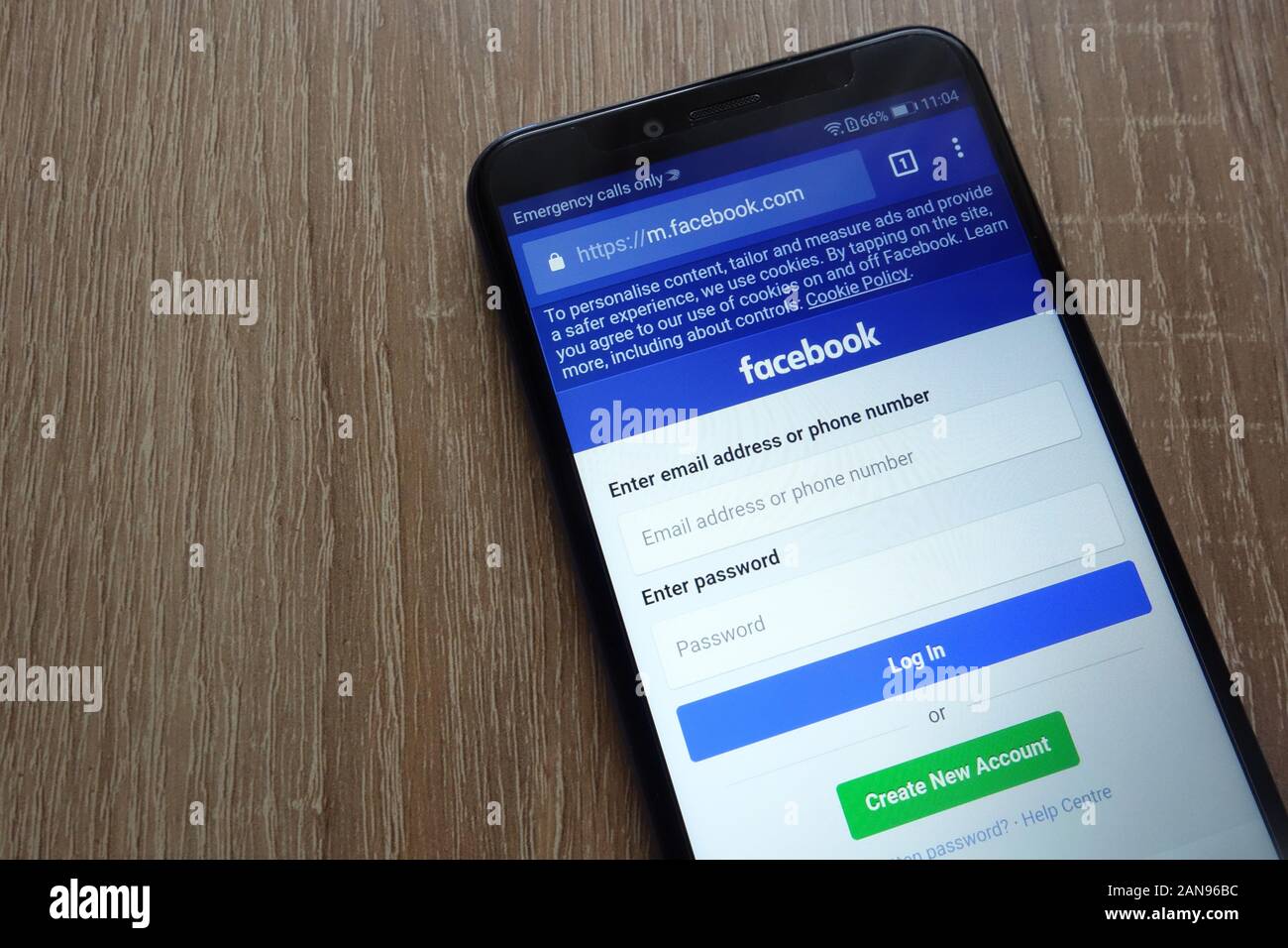 Facebook create a page hi-res stock photography and images - Alamy