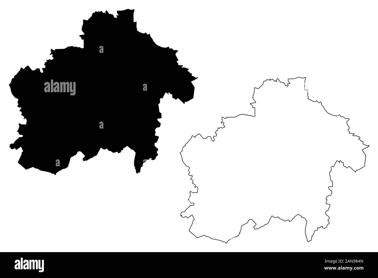 Rapla County (Republic of Estonia, Counties of Estonia) map vector ...