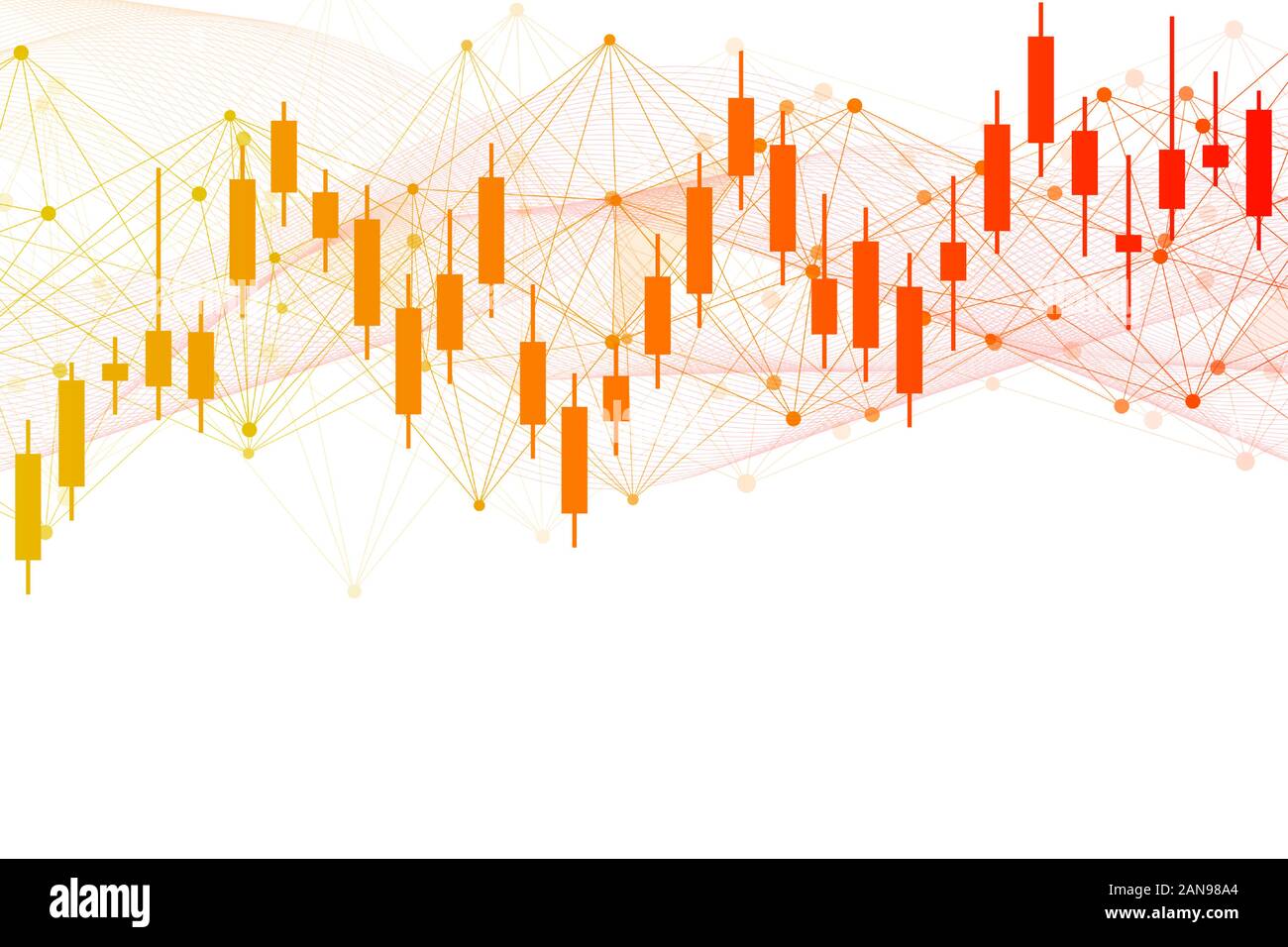 Stock market or forex trading graph. Chart in financial market vector ...