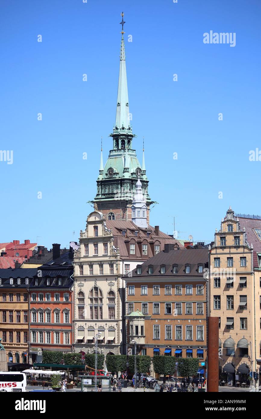 Stockholm Gamla stan Kornhamnstorg Tyska Kyrkan Stock Photo - Alamy