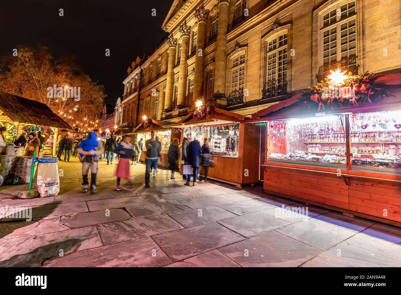 Strasbourg, France - december 1,2019: Long exposure photography of ...