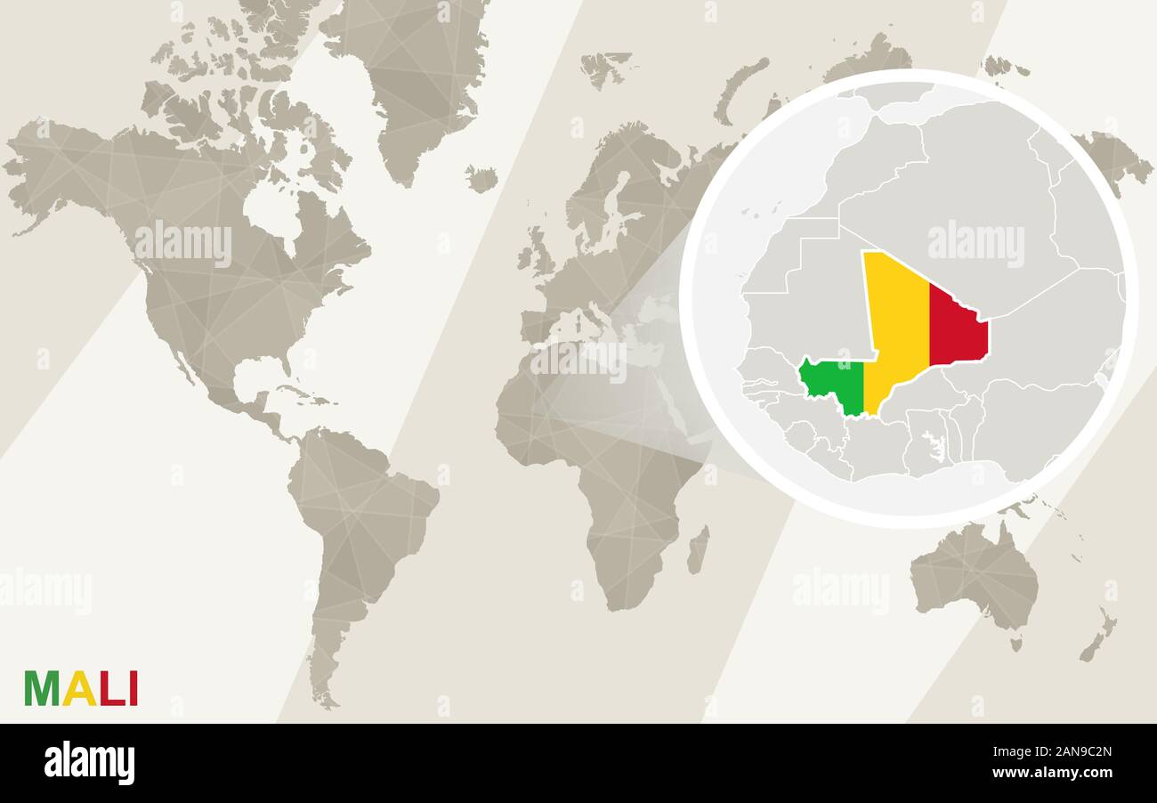 Map mali on background Stock Vector Images - Alamy