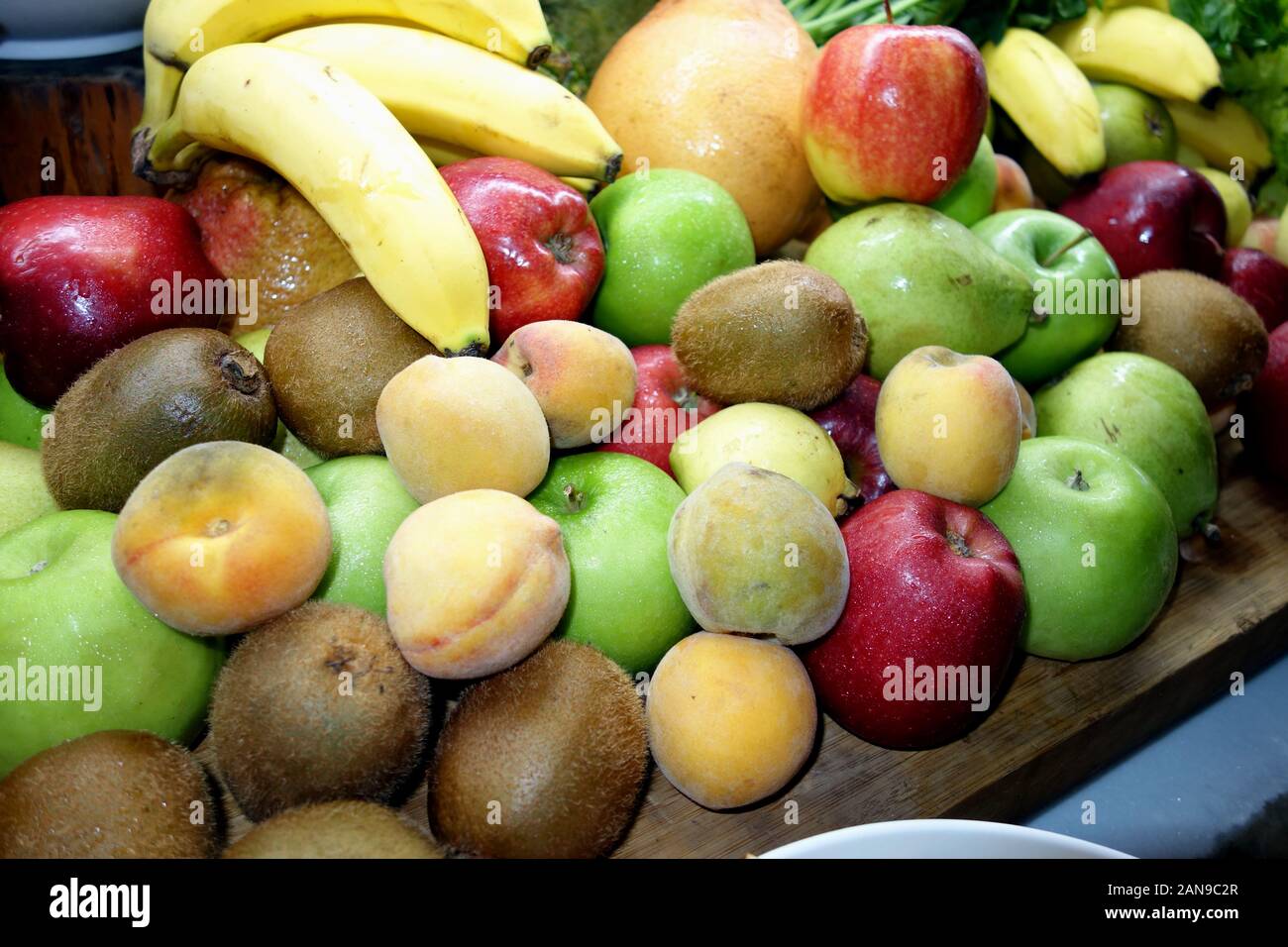 Healthy Fresh Fruit on Display at the Smoothie Station in the Buffet at ...