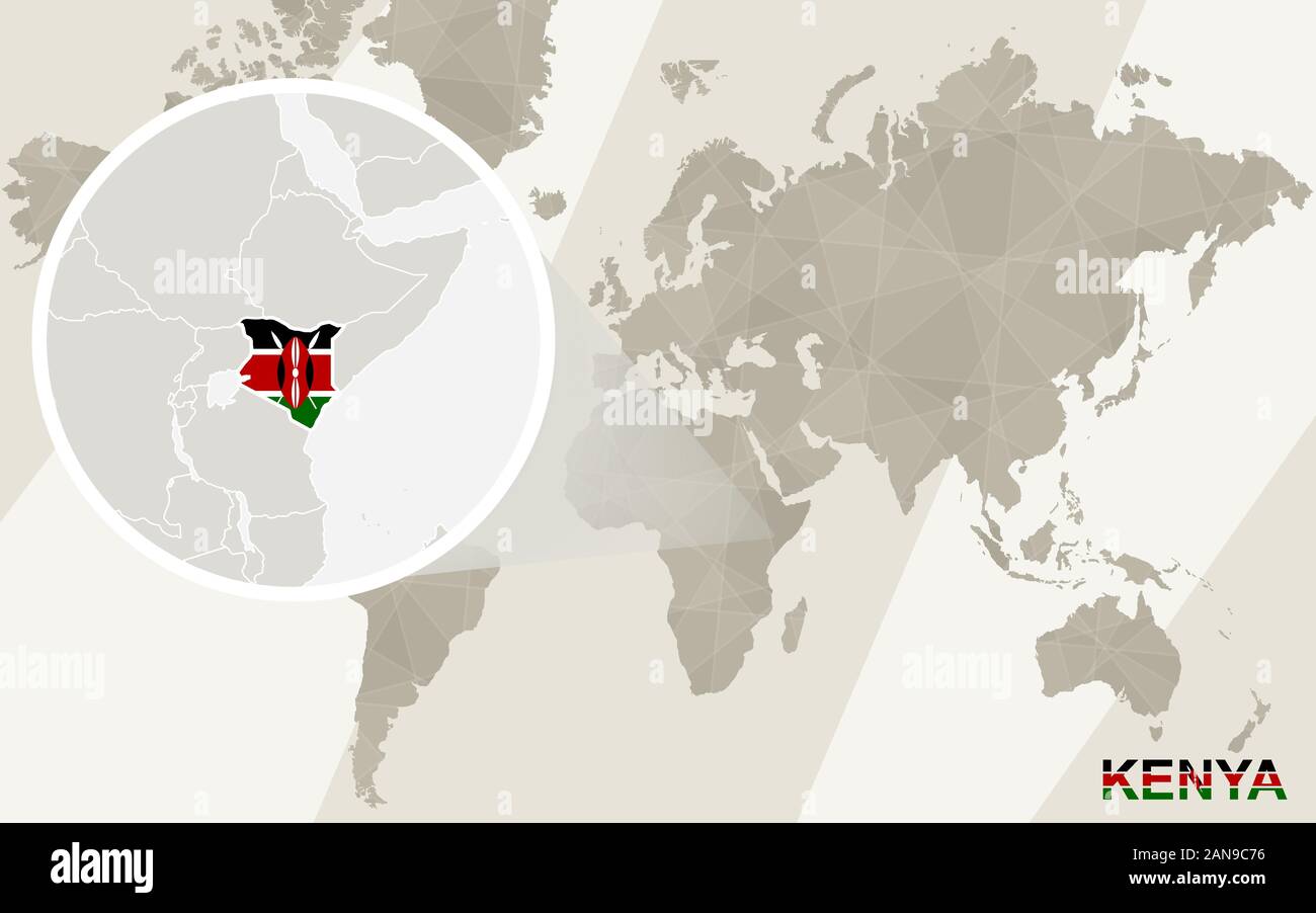 Kenya flag city Stock Vector Images - Alamy