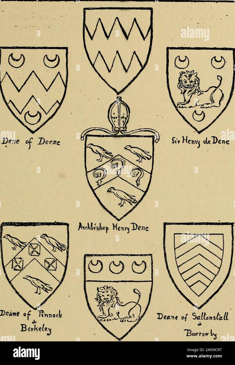 The book of Dene, Deane, AdeaneA genealogical history . on, succeeded ...