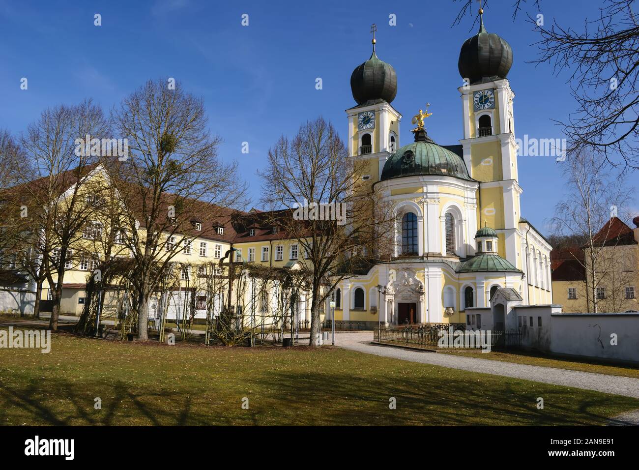 Benediktinerabtei, Kloster Metten, Bayerischer Wald, Bayern ...