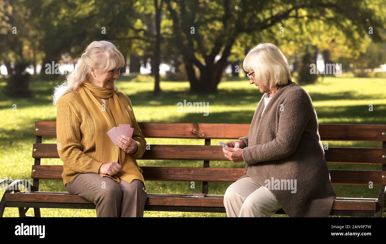 Older Friends Playing