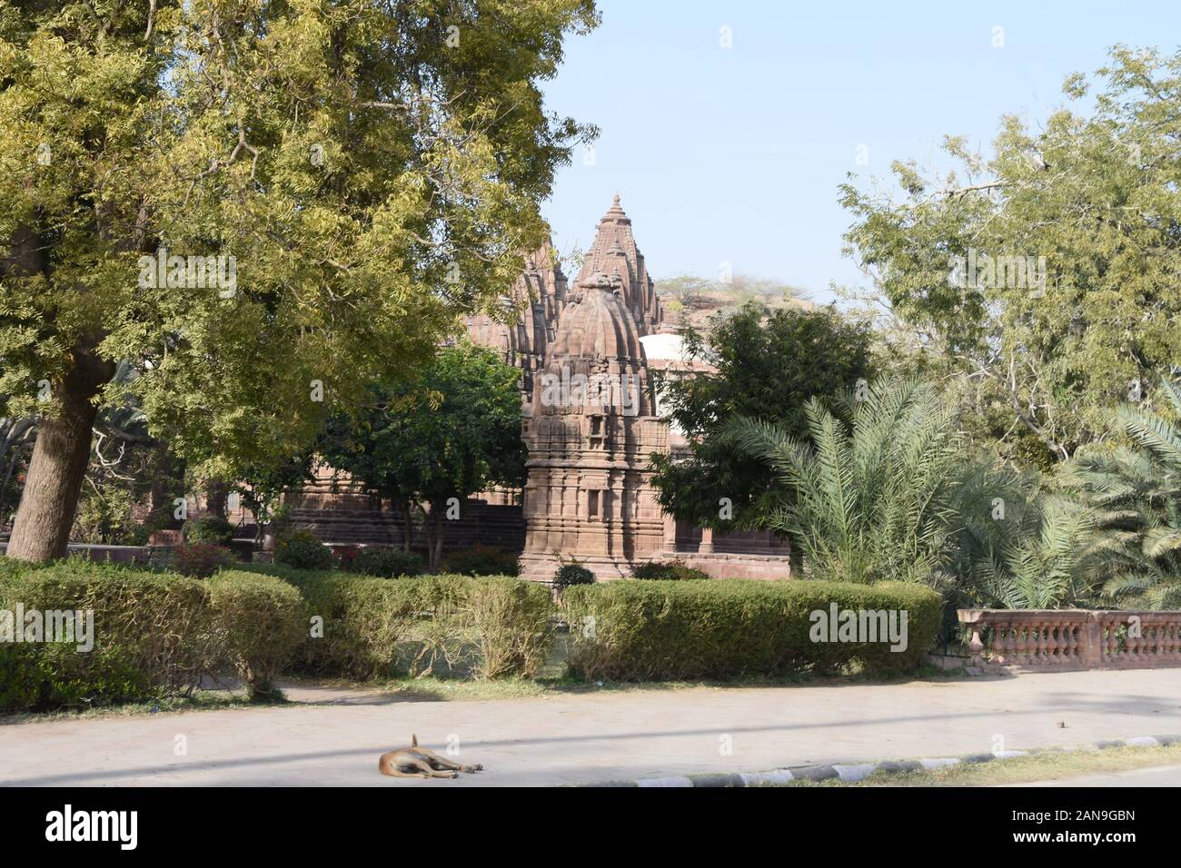 Chhatria and tombstone temple of Mandore Garden in Jodhpur, Rajasthan ...