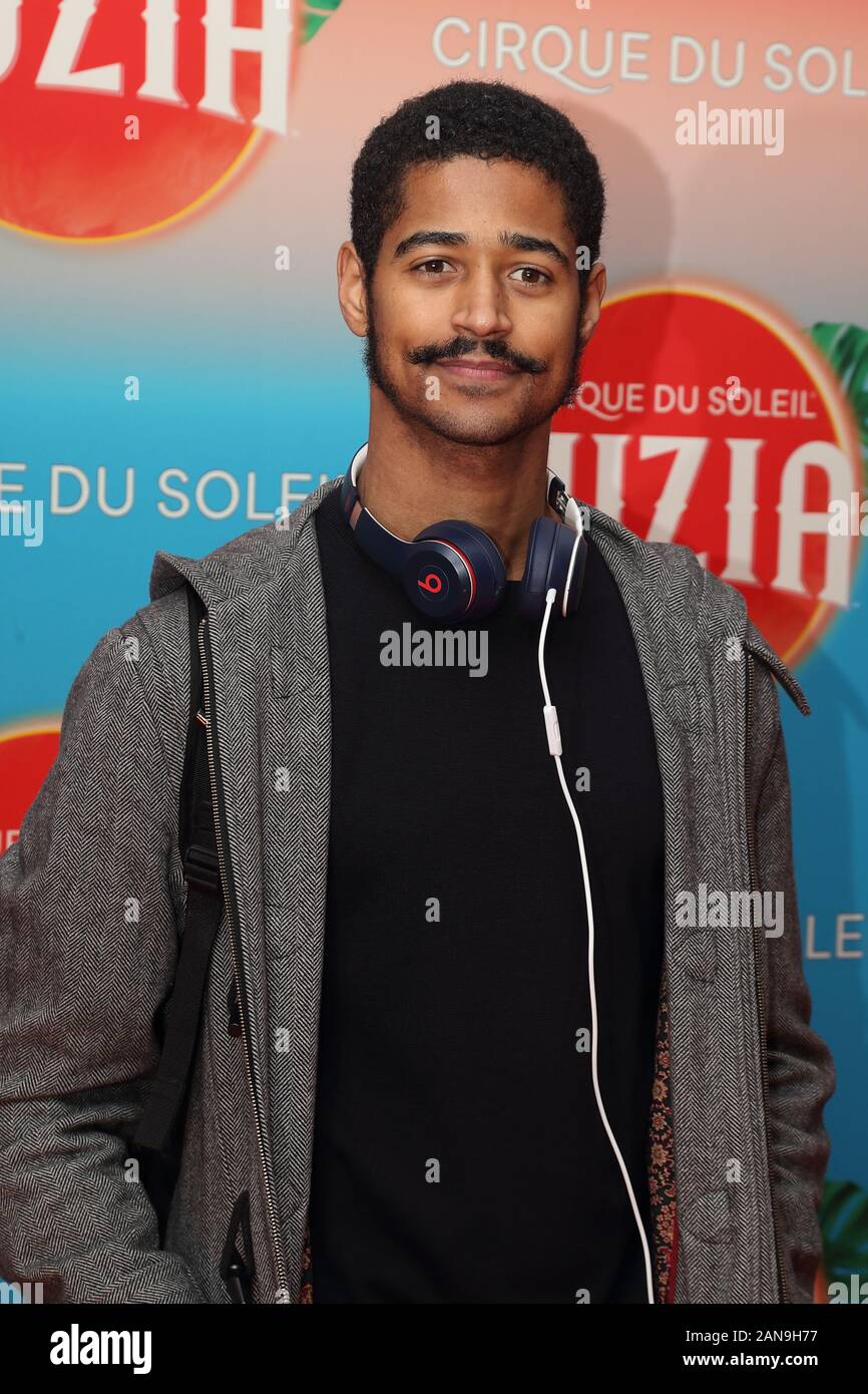 Alfred Enoch on the red carpet at the Cirque du Soleil – Luzia press ...