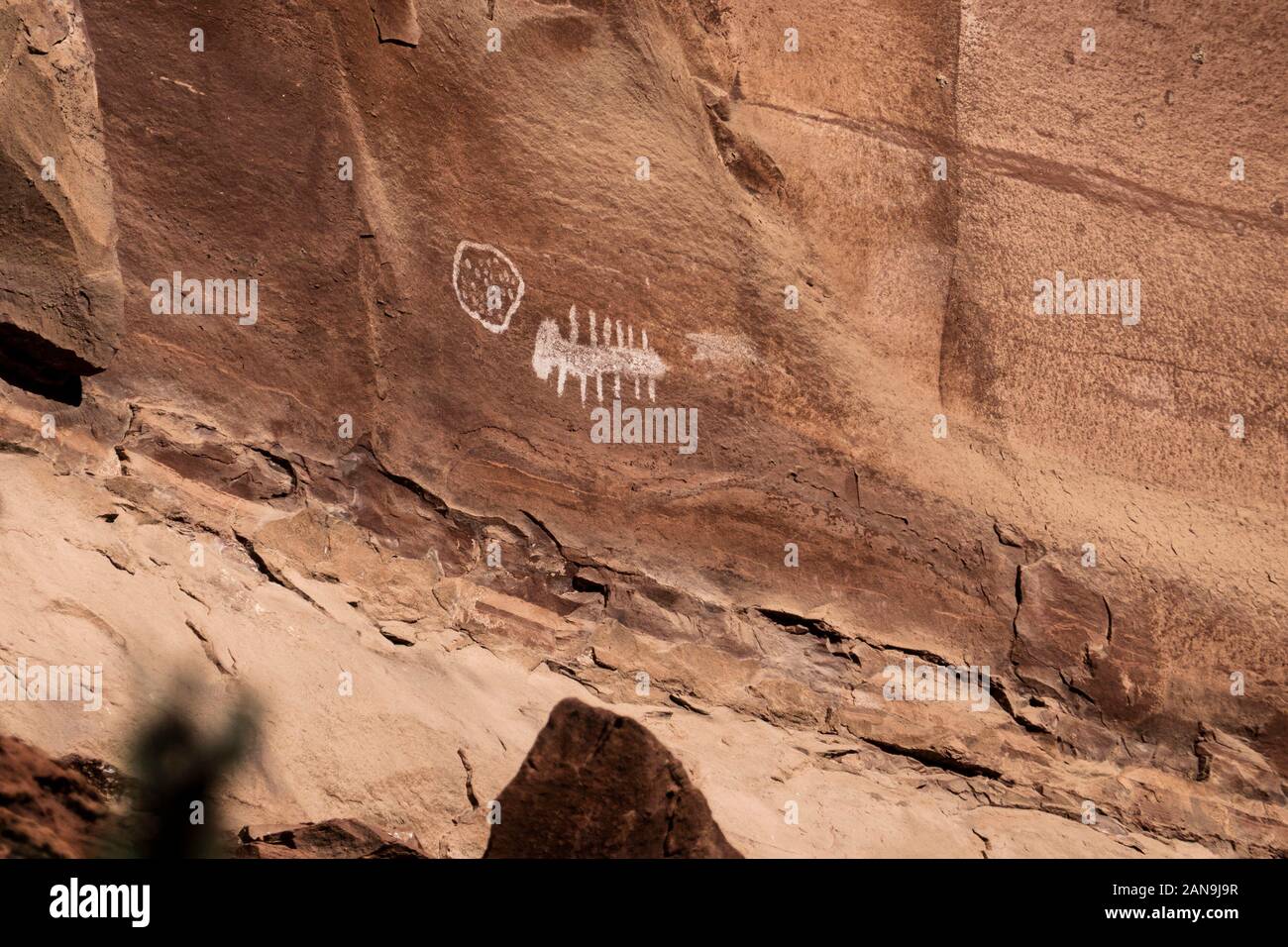 Native American Rock art in the Sedona Arizona desert Stock Photo - Alamy