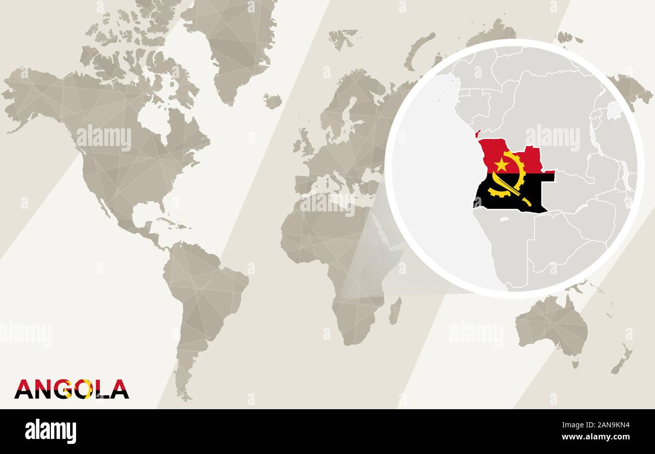 Angola flag on abstract Stock Vector Images - Alamy