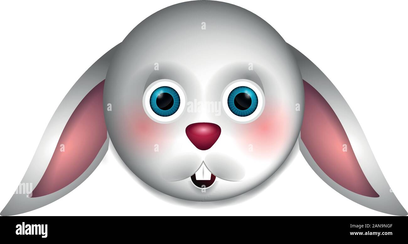 Cute bunny head Stock Vector Image & Art - Alamy