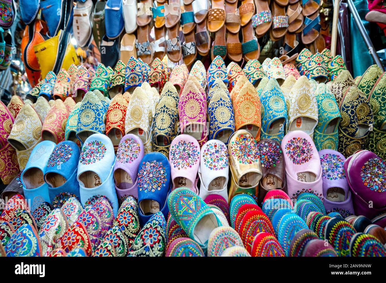 Traditional arabic slippers shoes hi-res stock photography and images ...