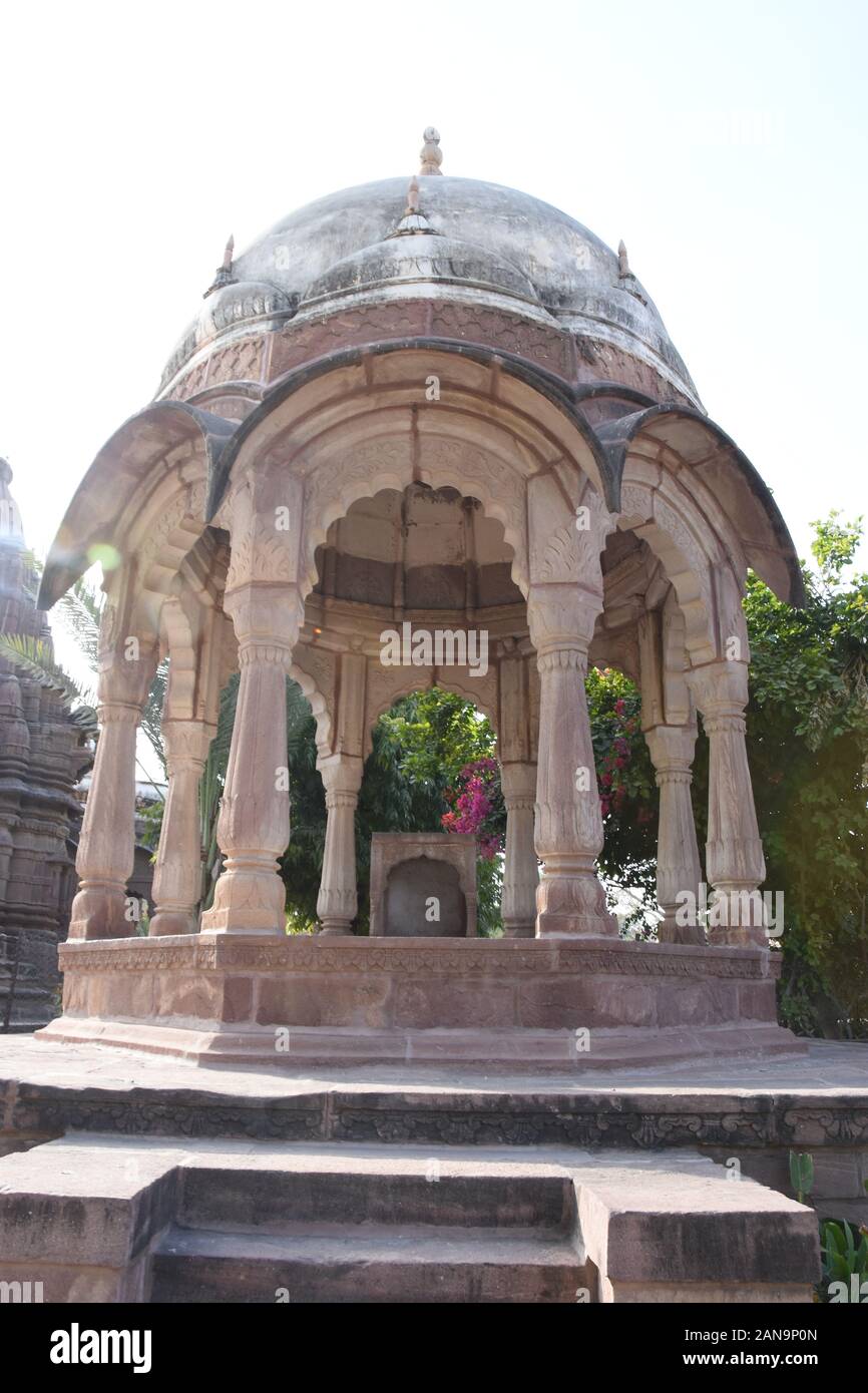 Chhatria and tombstone temple of Mandore Garden in Jodhpur, Rajasthan ...