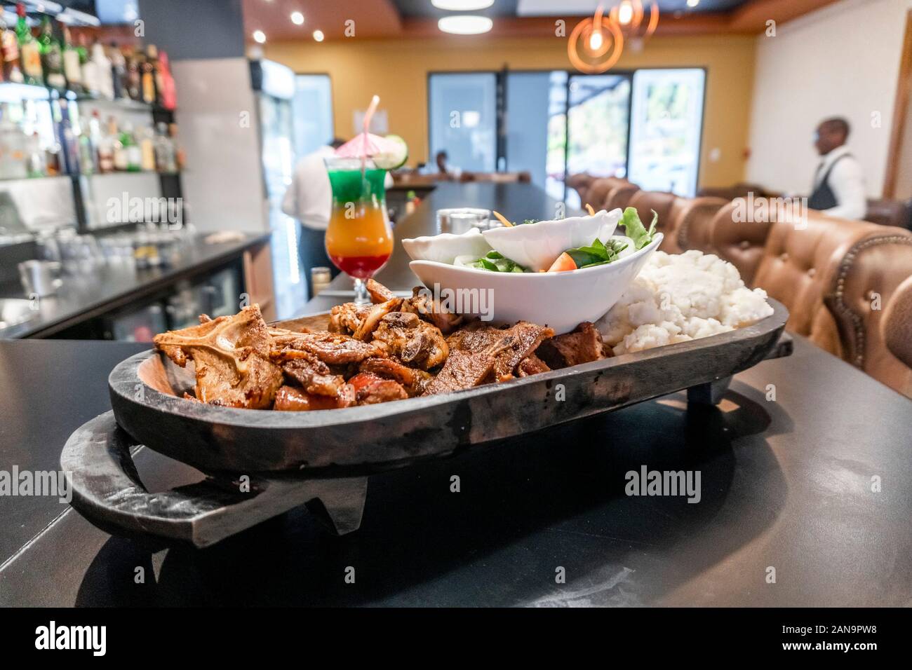 Delicious food from Eswatini called umgcwembe, Africa Stock Photo - Alamy