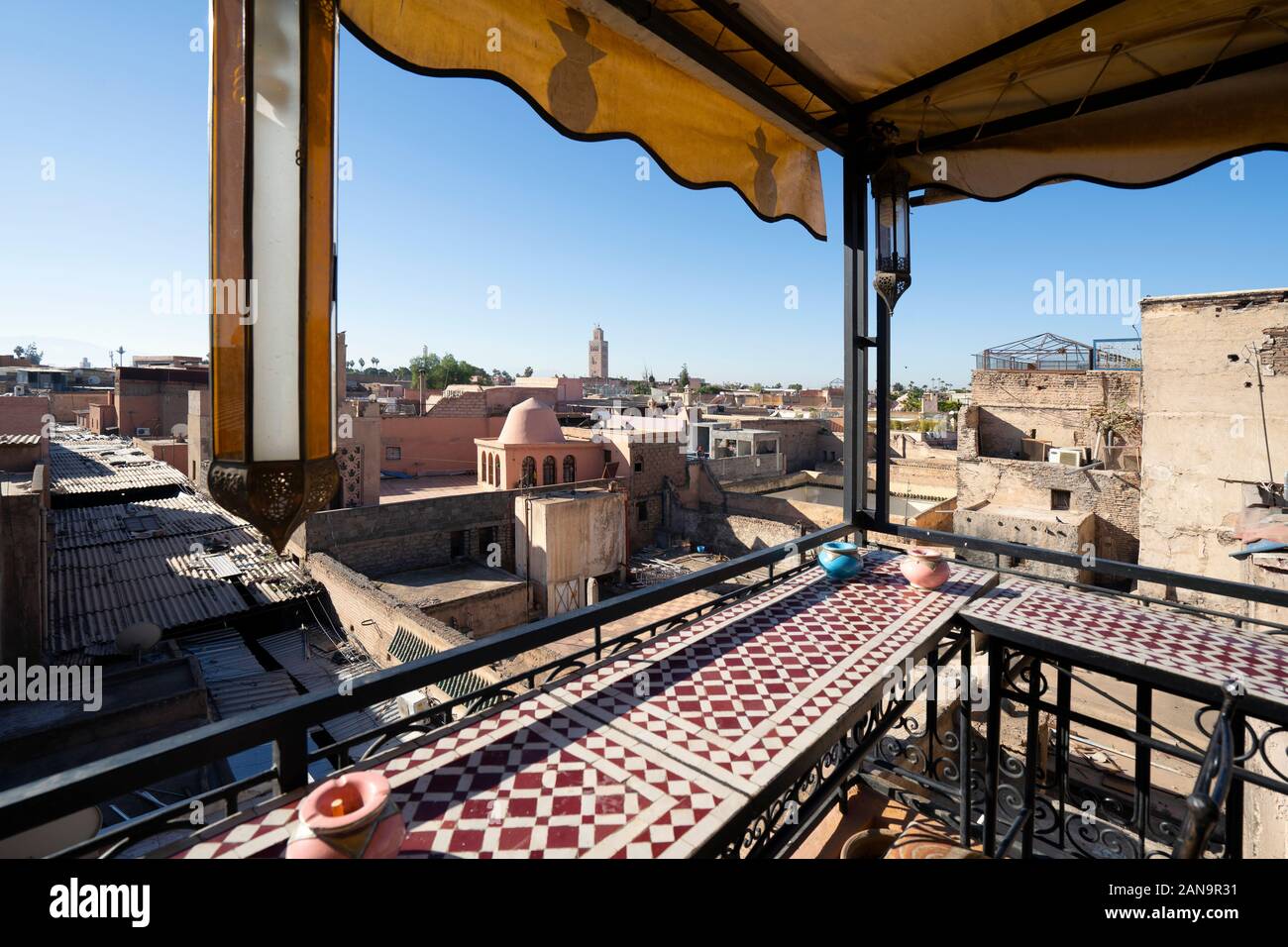 Arabic marrakech roof mosque hi-res stock photography and images - Alamy