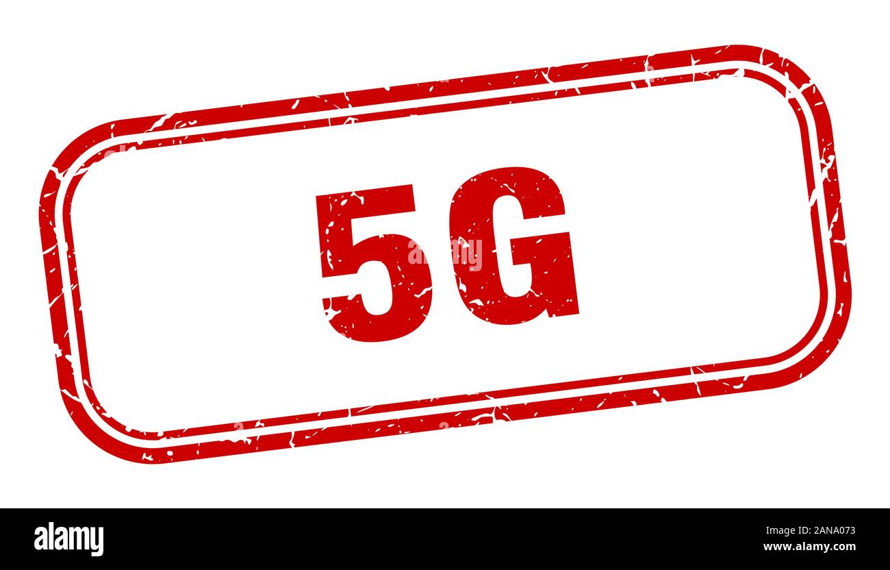 5g stamp. 5g square grunge red sign Stock Vector Image & Art - Alamy