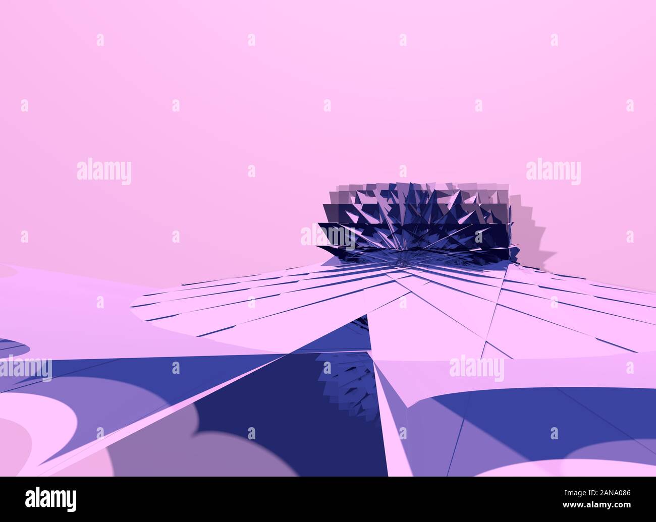 Abstract 3D background with polygons structure, chaotic and sharp. 3D ...