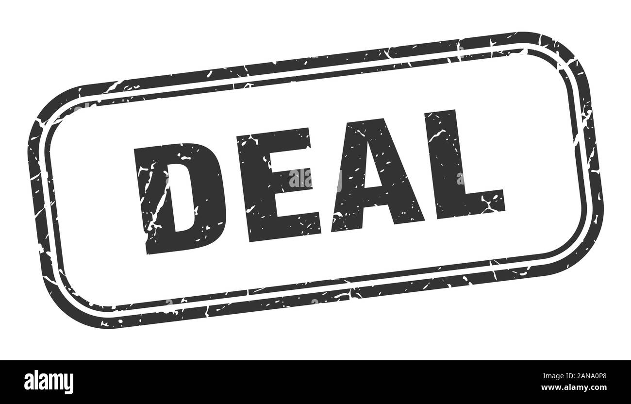 deal stamp. deal square grunge black sign Stock Vector Image & Art - Alamy