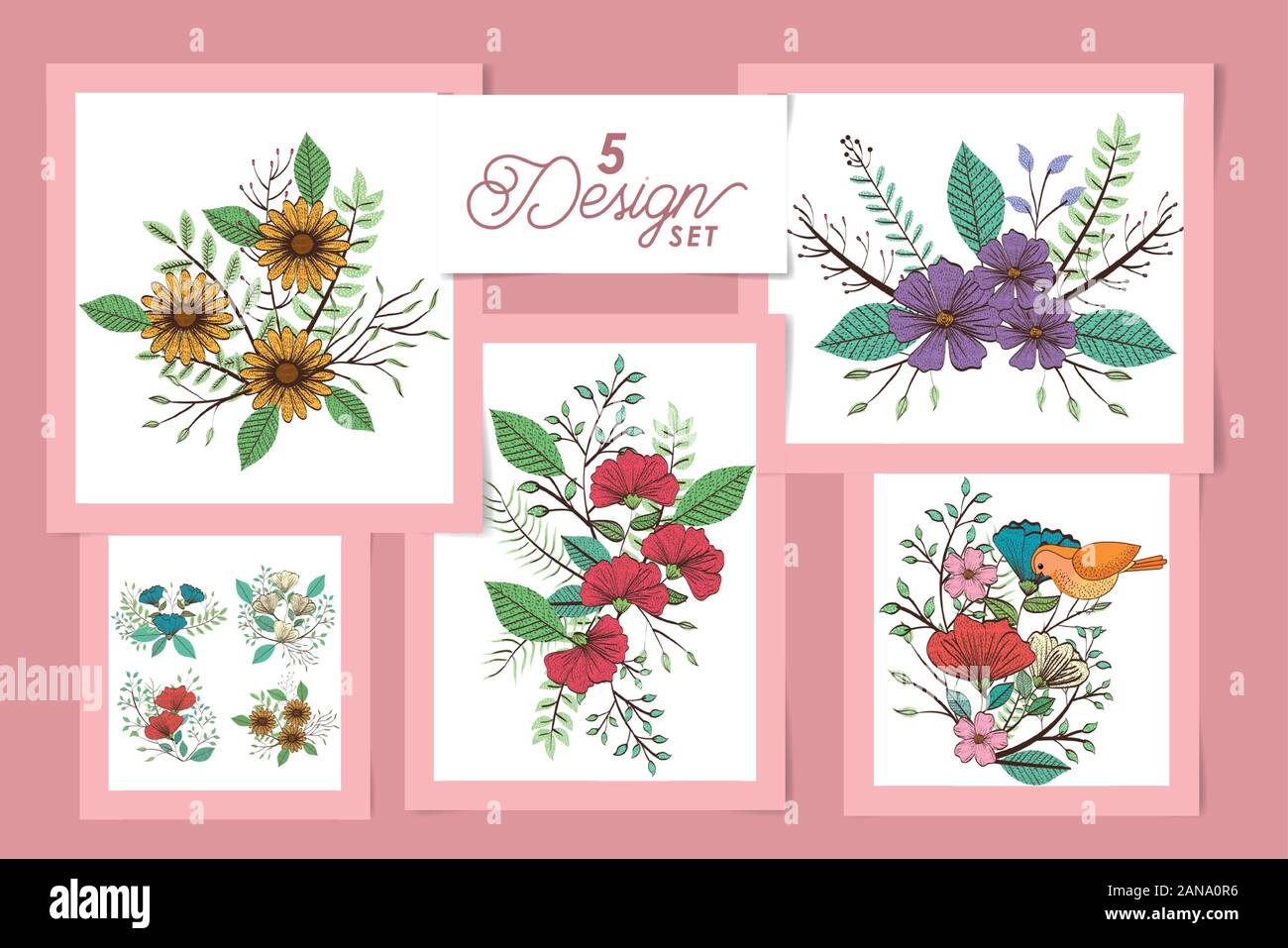 Five feathers flowers hi-res stock photography and images - Alamy