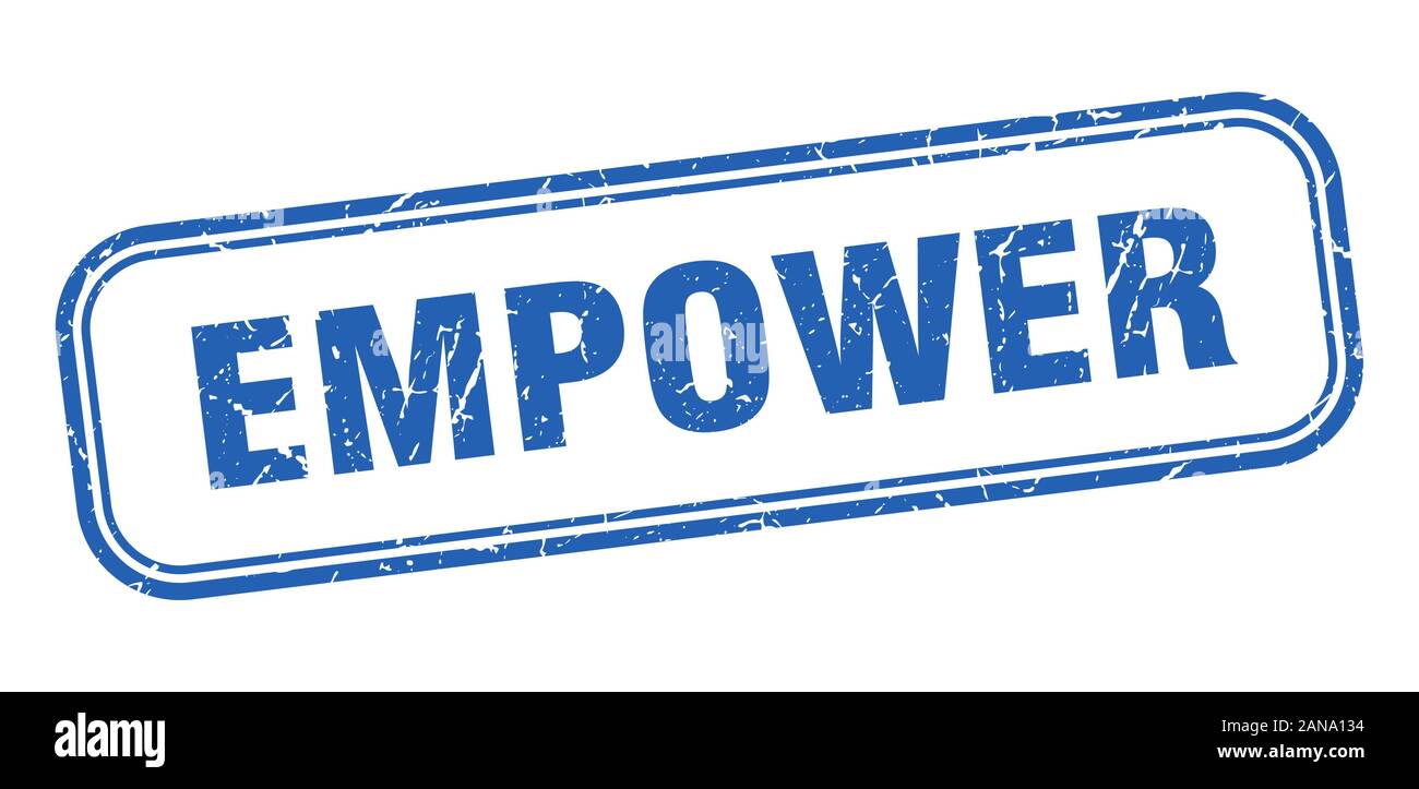 empower stamp. empower square grunge blue sign Stock Vector Image & Art ...