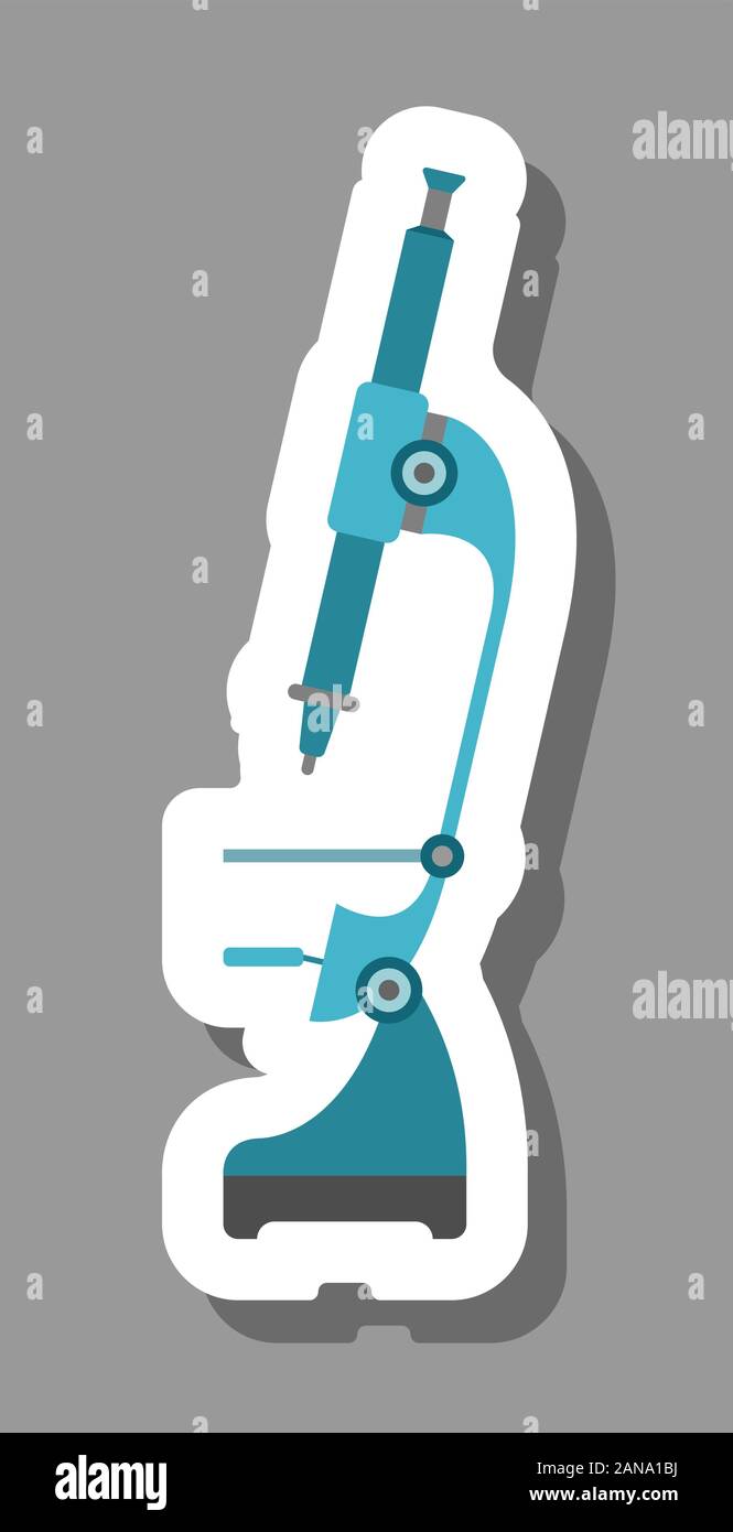 Microscope icon that symbolizes science and analysis. All the objects ...