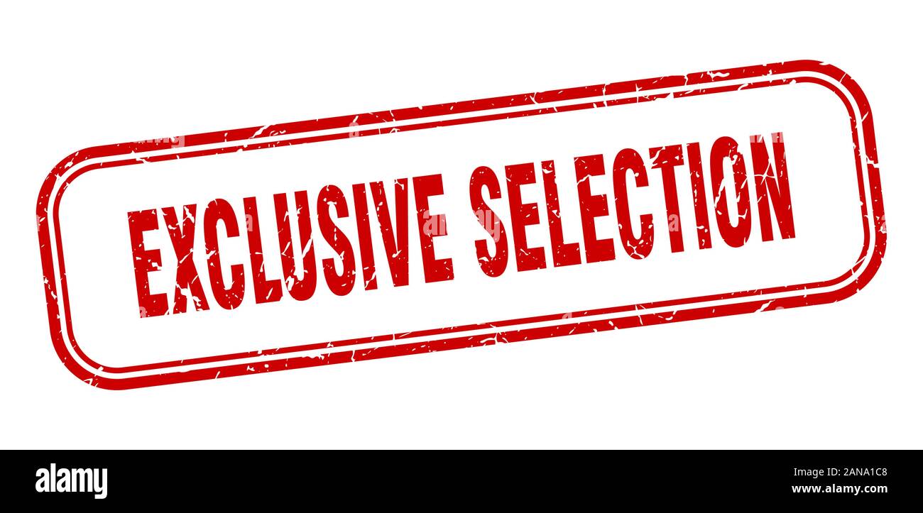 exclusive selection stamp. exclusive selection square grunge red sign Stock Vector Image & Art ...