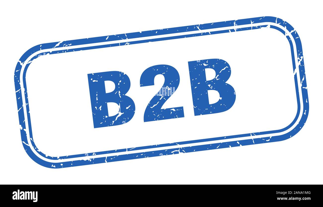 b2b stamp. b2b square grunge blue sign Stock Vector Image & Art - Alamy