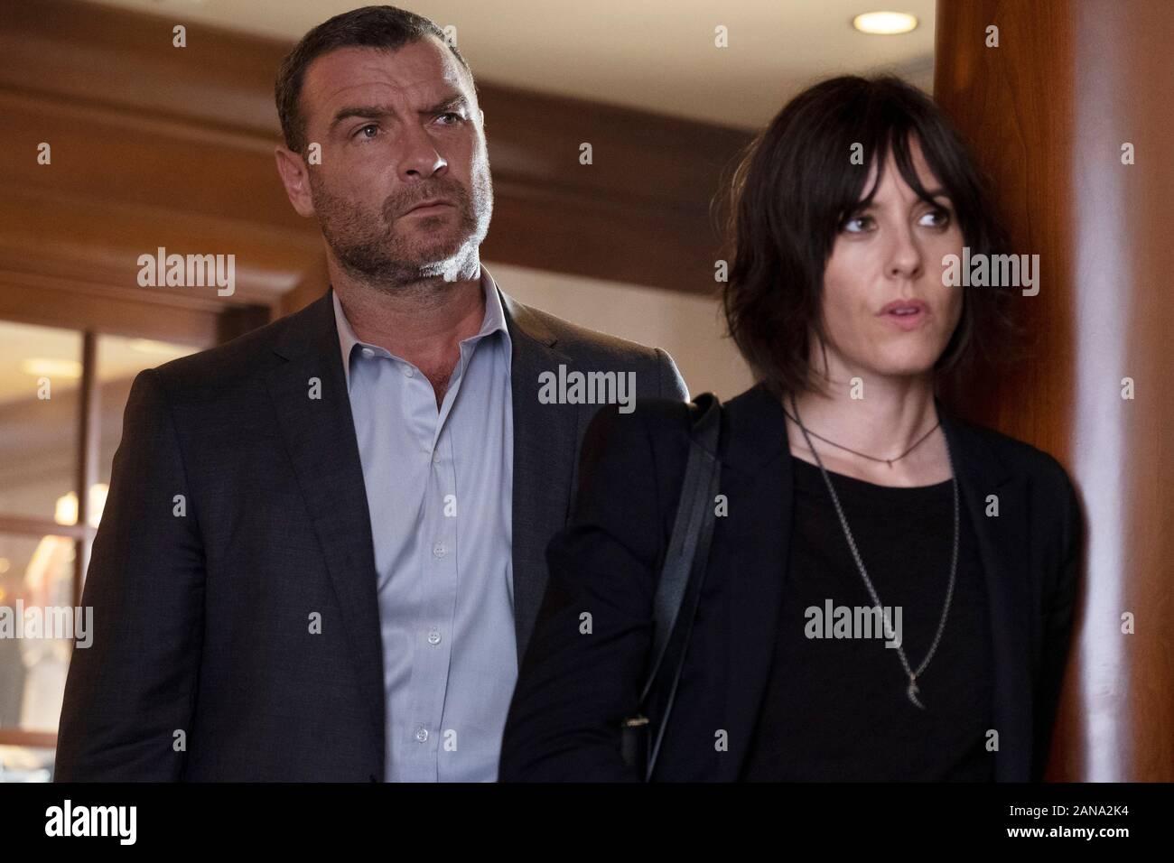 LIEV SCHREIBER and KATHERINE MOENNIG in RAY DONOVAN (2013), directed by ...