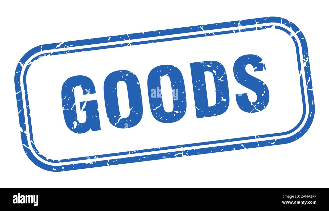 goods stamp. goods square grunge blue sign Stock Vector Image & Art - Alamy
