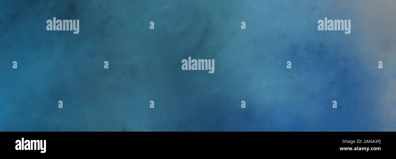 horizontal multicolor painting background texture with teal blue, slate ...
