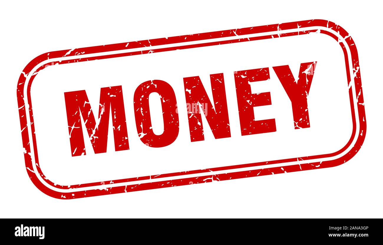 money stamp. money square grunge red sign Stock Vector Image & Art - Alamy