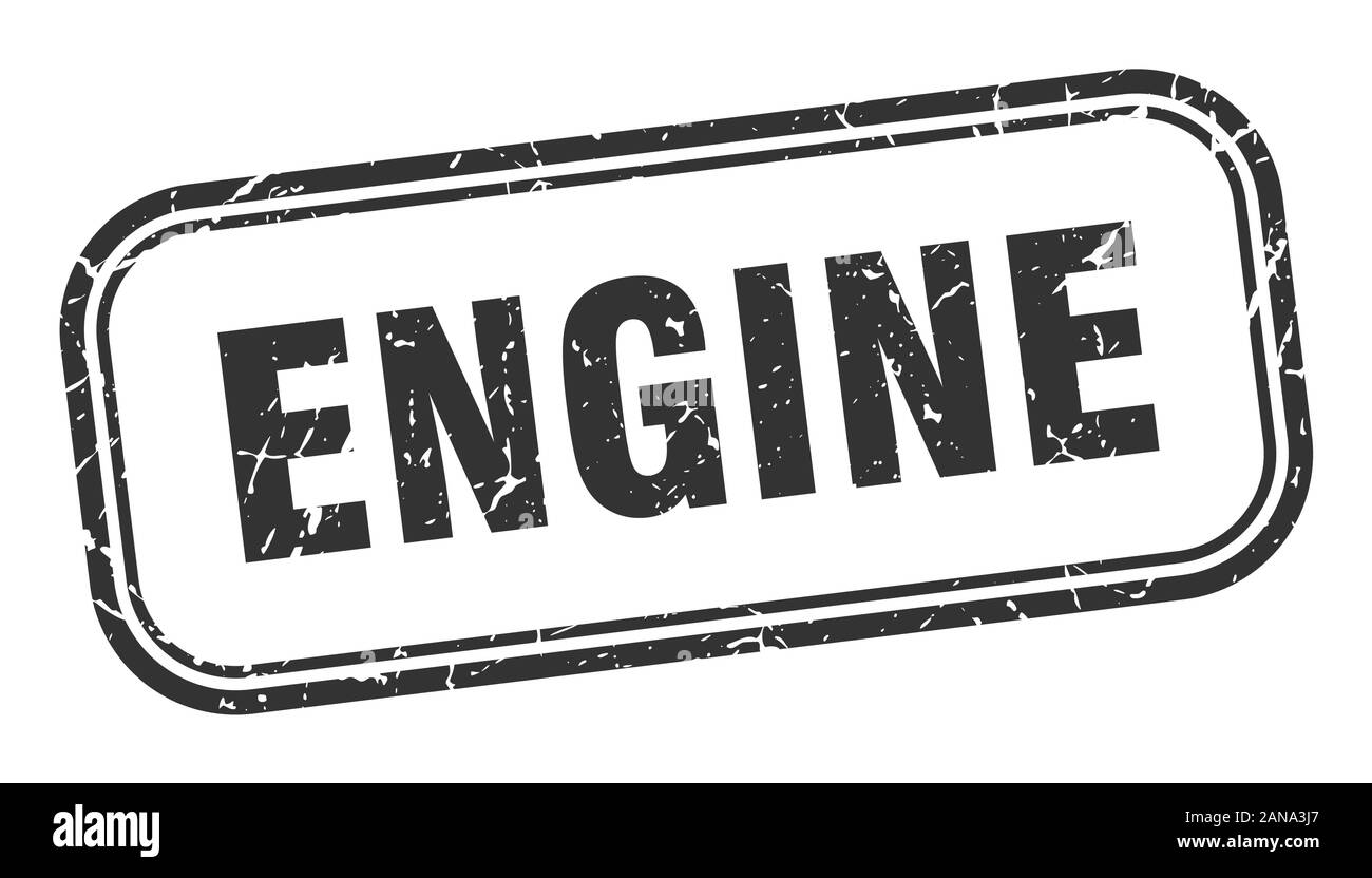 engine stamp. engine square grunge black sign Stock Vector Image & Art ...