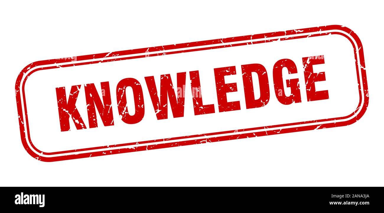 Knowledge red grunge vintage Stock Vector Images - Alamy