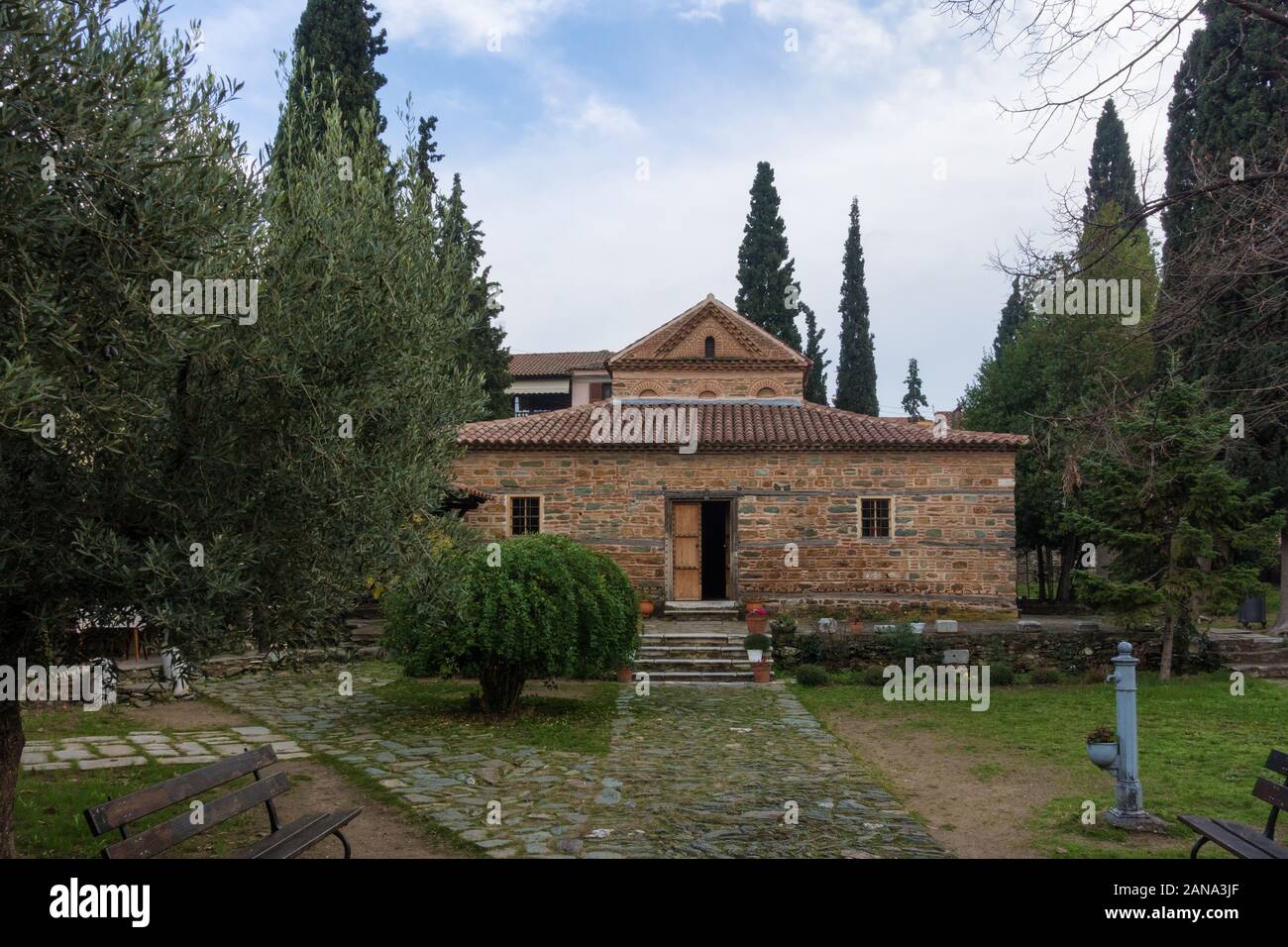 The 14th century Byzantine church of Saint Nicholas the Orphan in the Ano Poli neighborhood of ...