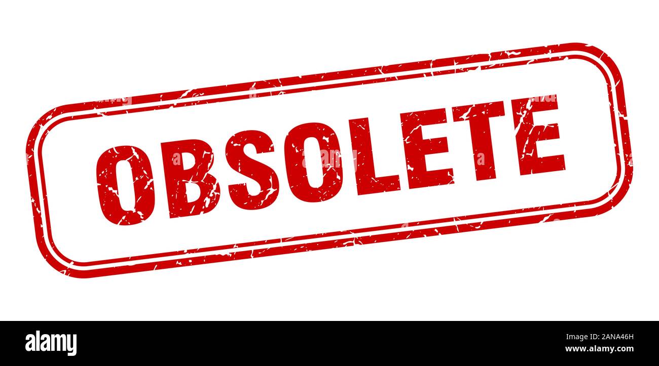 obsolete stamp. obsolete square grunge red sign Stock Vector Image ...