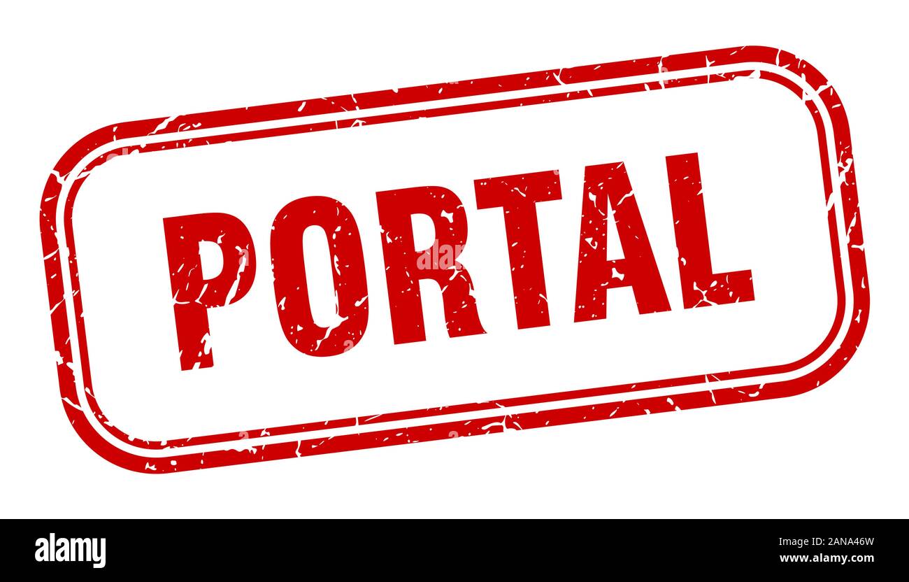 portal stamp. portal square grunge red sign Stock Vector Image & Art ...