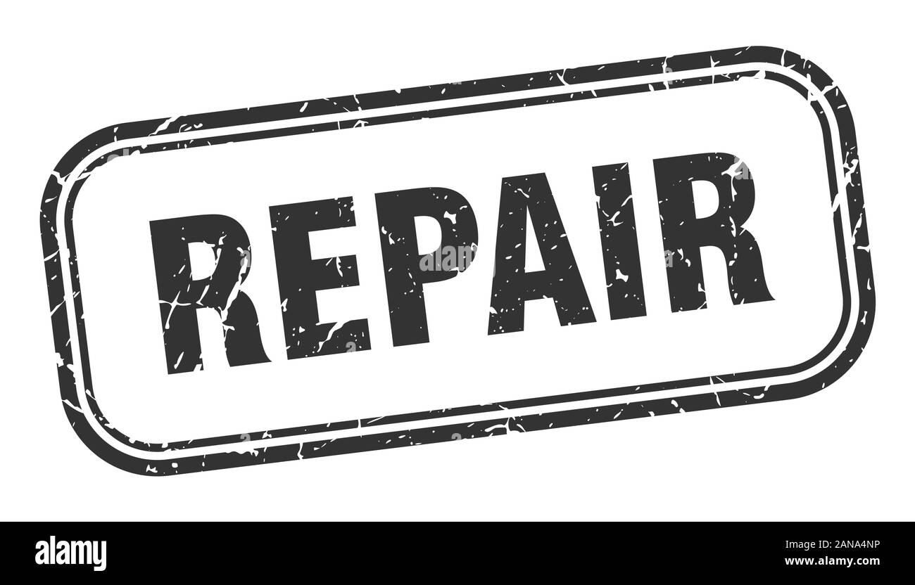 repair stamp. repair square grunge black sign Stock Vector Image & Art ...