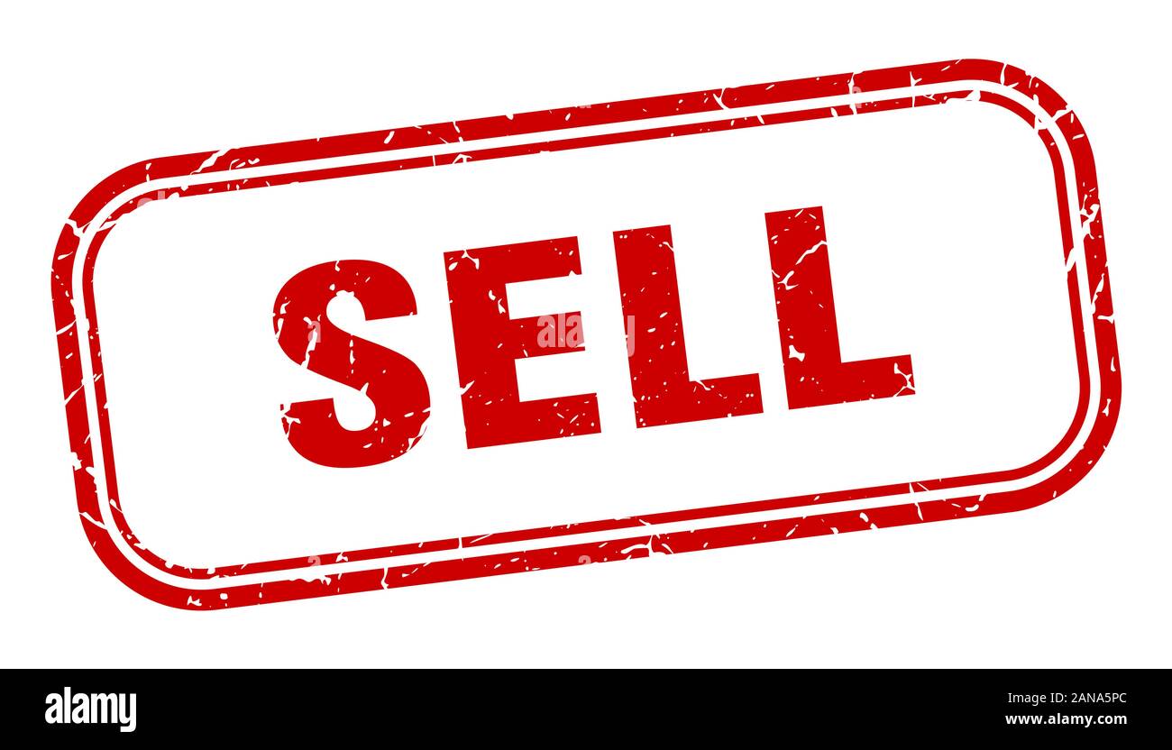 sell stamp. sell square grunge red sign Stock Vector Image & Art - Alamy